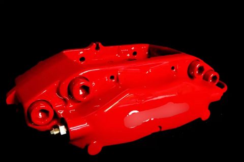 Porsche Red BRake Calipers by BCS. Proper Porsche Caliper Refurbs